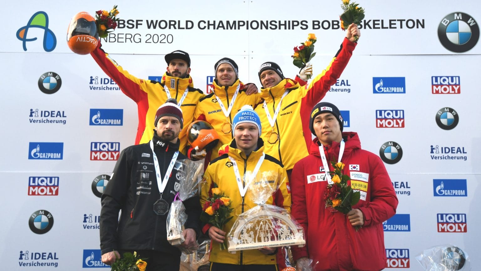 Historischer WM-Dreifacherfolg für deutsche Skeleton-Männer – WM Archiv